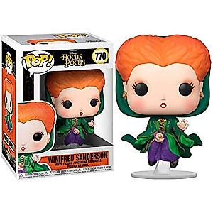 POP Disney: Hocus Pocus - Winifred Sanderson Flying Funko Vinyl Figure (Bundled with Compatible Pop Box Protector Case), Multicolored, 3.75 inches