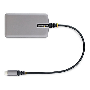 StarTech.com 4-Port USB-C Hub - 5Gbps - Bus Powered - USB C to 4x USB-A Hub w/ Optional Auxiliary Power Input - Portable Desktop/Laptop USB Hub - 1ft (30cm) Cable - USB Expansion Hub (5G4AB-USB-C-HUB)