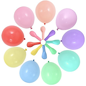 BEISHIDA 50Pack 10 Inch Pastel Balloons Thick Mixed Color Balloon, MultiColored Macaron Mixed Color Latex Balloons for Birthday Wedding Reception Engaged Baby Bridal Gift Party Decorations
