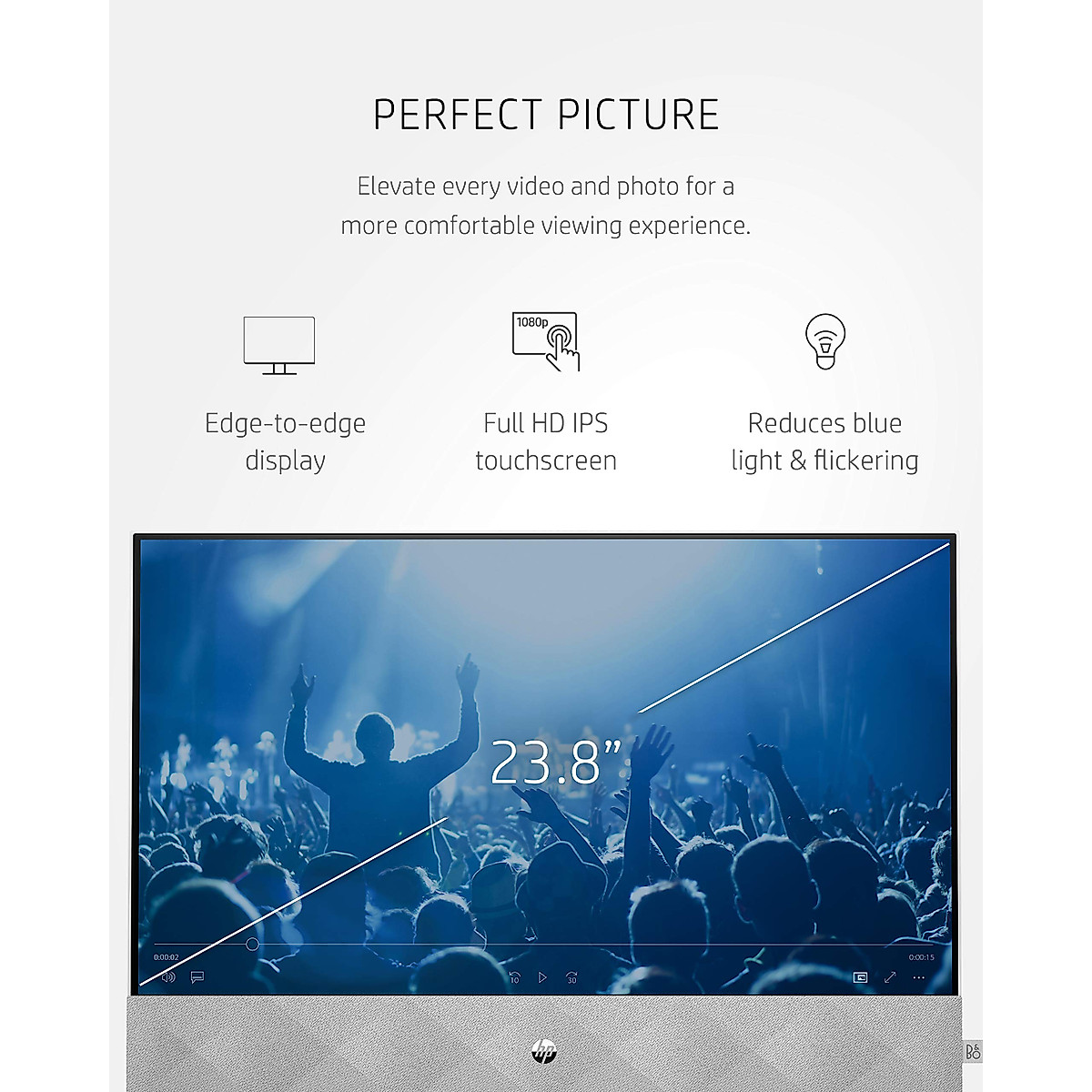 HP 24 Pavilion All-in-One PC, 10th Gen Intel i7-10700T Processor, 16 GB RAM, Dual Storage 512 SSD and 1TB HDD, Full HD IPS inch Touchscreen, Windows 10 Home, Keyboard Mouse (24-k0080, 2020)