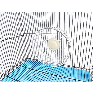 VEDEM Hamster Exercise Wheel Super-Silent Spinner Syrian Hamster Running Wheels with Stand for Hamsters Gerbils Mice Or Other Small Animals (Medium)