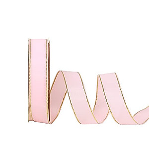 20 Counts Fresh Flowers Wrapping Paper,Waterproof Florist Bouquet Paper and 35 Yards 1" Fabric Ribbons Set,Gift Packaging or Gift Box Packaging,DIY Crafts,Florist Bouquet Supplies 23x23 (Rose Pink)