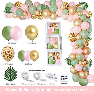 YSHMFEUX Two Wild Birthday Decorations Girl, Jungle Theme 2nd Birthday Party Supplies for Girls, Jungle Safari Animal 2nd Birthday Decorations for Girl, Second Birthday Decorations Girl