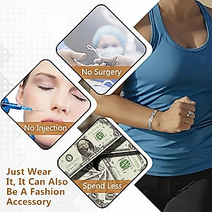 Jecanori Ultra Strength Magnetic Bracelets for Women, Copper Rings for Women, Stainless Steel Magnetic Bracelet for Women with Crystal, Jewelry Gifts with Size Adjustment Tool