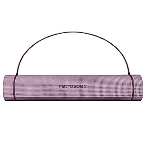 Retrospec Pismo Yoga Mat for Men & Women - 72” x 24” x 5mm - Extra Long Non Slip Exercise Mat for Yoga, Pilates, Stretching, Floor & Home Workouts - Violet Haze
