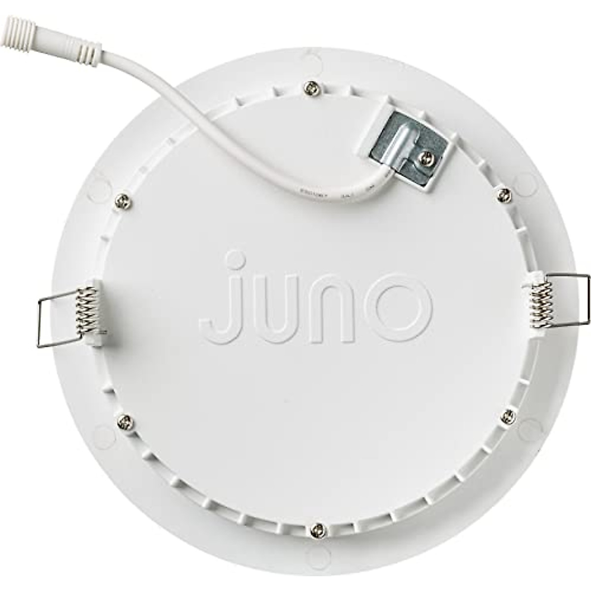Juno WF6 REG SWW5 90CRI CP6 MW M2 Canless Wafer Recessed LED Downlight, Shallow Regressed Baffled Trim Style, 6-Inch, Matte White, 6-Pack
