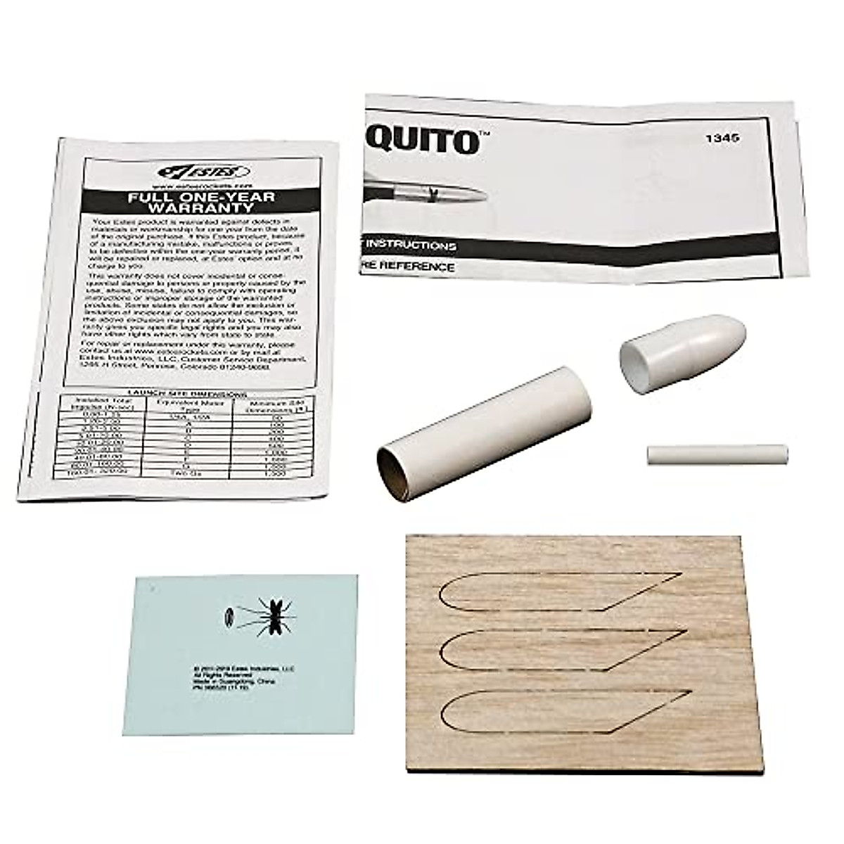 Estes Mini Mosquito, 1345 Model Rockets, Brown/a