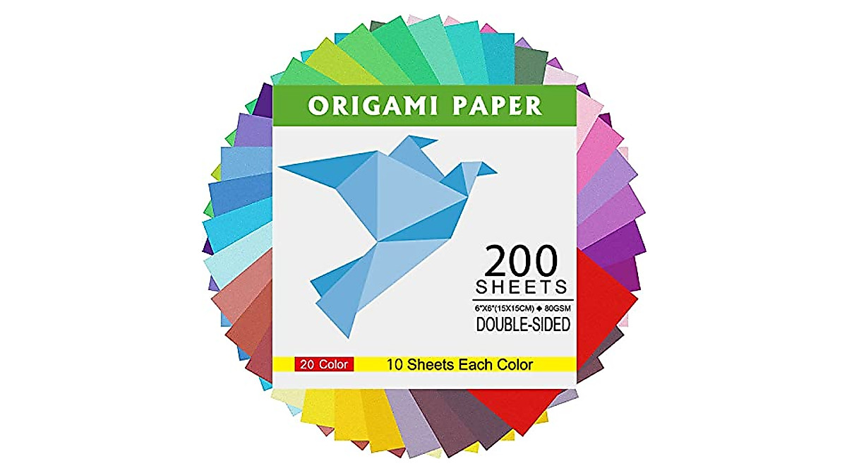 Origami Paper Double Sided Colors - 200 Sheets for Creative Folding