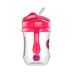 Dr. Brown's Baby's First Straw Cup Sippy Cup with Straw - Pink/Purple - 9oz - 2pk - 6m+