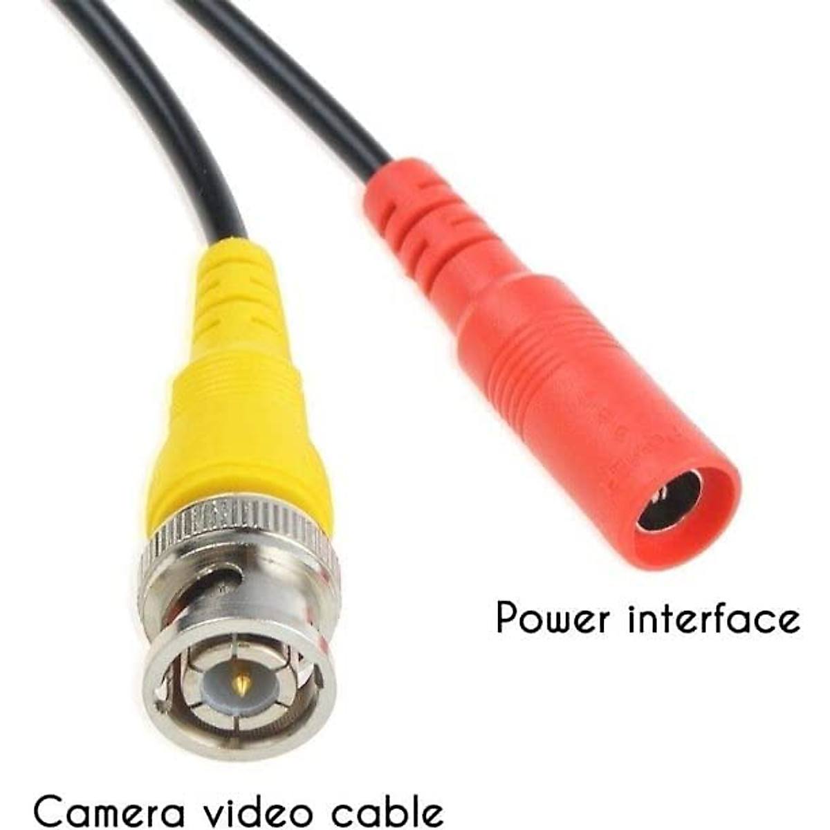 XFXMTJJ Replacement 25FT Black BNC Video Power Cable Cord Compatible with Night Owl C-841-A10 1080P HD BNC Systems