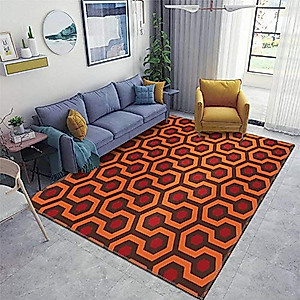 Redrum Overlook Hotel Carpet Stephen King's The Shining Area Rugs Non-Slip Floor Mat Doormats Home Runner Rug Carpet for Bedroom Indoor Outdoor Kids Play Mat Nursery Throw Rugs Yoga Mat