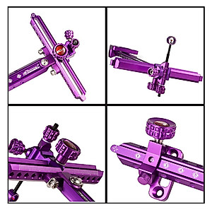 Upgraded SOOHUPET 6 Inch Archery Recurve Bow Sight Accessories T Shape Archery Shooting Target Sight Adjustable Bowsight with Optical Fiber Pin Sight for Target Practice (Black)…