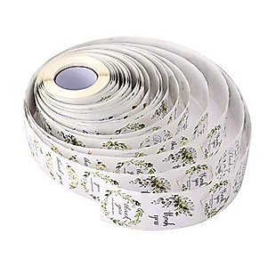 Avamie 1000 PCS Thank You Stickers Rolls, 1.5 inch Thank You for Supporting My Small Business Stickers, 16 Unique Designs, Thank You Stickers Labels 2 Rolls (Floral and Greenery)