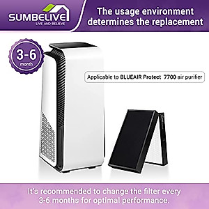 Smart Filter 7700 Replacement Filter for BLUEAIR Protect 7700,7770i, 7710i Air Purifier, Extra Protection Particle Carbon+True HEPA Pre Filters