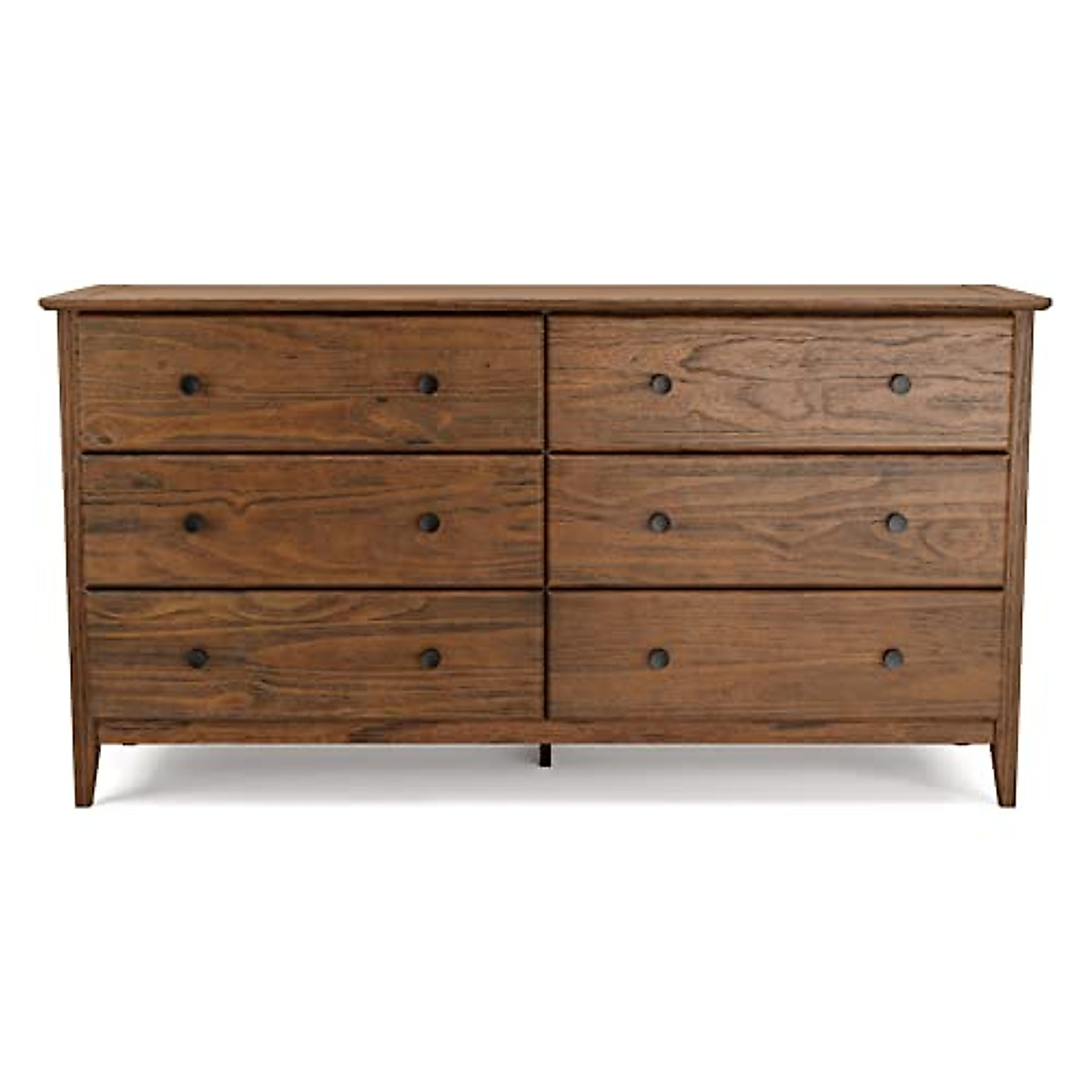 Grain Wood Furniture Greenport 6-Drawer Dresser, Brushed Walnut