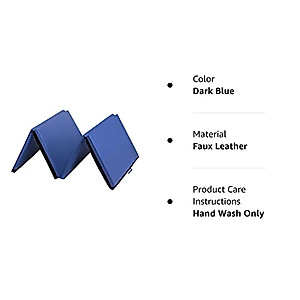 Gymnastics Mat 4x10x2 Tumbling Mat 4 Foldding Mat Gymnastic Indoor/Outdoor Mat 2” Thick PU Leather Folding Exercise Mat For Tumbling Home Gym Mat Yoga Mat Stretching Yoga Cheerleading Martial Arts