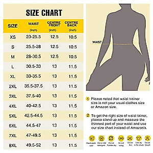Wonder-Beauty Waist Trainer for Women Plus Size Two Belts Neoprene Workout Corset Waist Trainer Cincher Trimmer Sauna Belt with Zipper