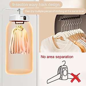 Portable Clothes Dryer, Foldable clothes dryer with timer，Mini Dryer for home, Apartments, Dorms, RVs