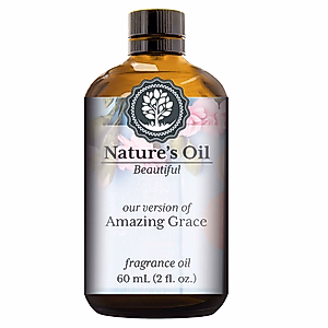 Amazing Grace Fragrance Oil (60ml) for Perfume, Diffusers, Soap Making, Candles, Lotion, Home Scents, Linen Spray, Bath Bombs, Slime