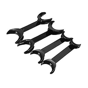 Superdental Double-headed T-Shape Intraoral Cheek Lip Retractor Opener Black Large and Small