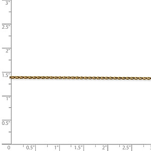 The Black Bow 1.5mm, 14k Yellow Gold, Solid Parisian Wheat Chain Necklace, 16 Inch
