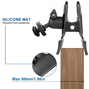 iTODOS 2 Pack Clip Clamp Mount for Blink Outdoor 4 (4th Gen)/(3rd Gen)/Blink XT/XT2/Blink Mini,Metal Clip Clamp Holder,Blink Camera Mount Attach Blink Camera Wherever You Like Without Any Tools
