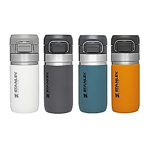 Stanley Quick Flip Stainless Steel Water Bottle .47L / 16OZ Polar – Leakproof Metal Water Bottle Kids - Push Button Locking Lid - BPA-Free Kids Thermos Water Bottle - Dishwasher Safe
