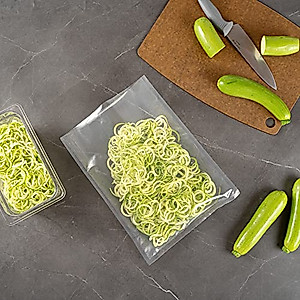 Restaurantware Fresh Hero 16 x 12 Inch Vacuum Sealer Bags 100 Food Storage Bags - 4 mil Thick Microwavable Clear Plastic Sous Vide Bags Freezable For Storing Food Or Sous Vide Cooking