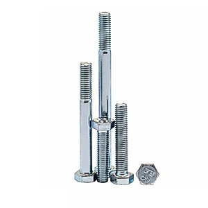 5 PCS Semi Teeth Carbon Steel Plating White Zinc Outer Hexagonal Bolt, for Fasteners Or Mechanical Etc.M16x150mm