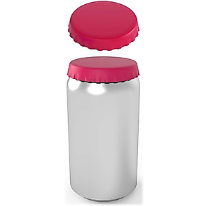 Silicone Soda Can Lids – Can Covers – Can Caps – Can Topper – Can Saver – Can Stopper – Fits standard soda cans (2 Pack, Pink)