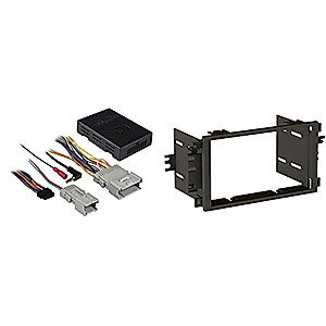 AXXESS GMOS-04 Data Interface FITS 2000-2013 Select GM Vehicles & Scosche GM1590DDB Compatible with Select 1992-2012 GM/Import Double DIN Dash Kit Black