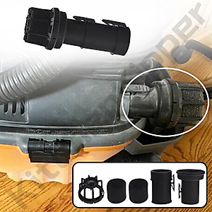 VT2525 & WS25025A 2.5 Inch Muffler/Diffuser Accessory for Ridgid Wet/Dry Vacuums, Fits Most Vacs With A Standard 2-1/2" Exhaust Port, To Reduce Blowing Dust and Debris
