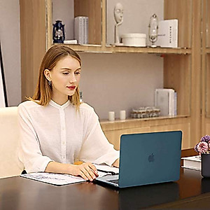 MOSISO Compatible with MacBook Pro 13 inch Case M2 2023, 2022, 2021-2016 A2338 M1 A2251 A2289 A2159 A1989 A1708 A1706, Plastic Hard Shell&Keyboard Cover&Screen Protector&Storage Bag, Deep Teal