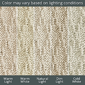 mDesign Soft 100% Cotton Luxury Rectangular Spa Mat Rugs, Water Absorbent, Diamond Design - for Bathroom Vanity, Tub/Shower, Machine Washable - Runner, Standard & Small Rug - Set of 3 - Linen/Tan