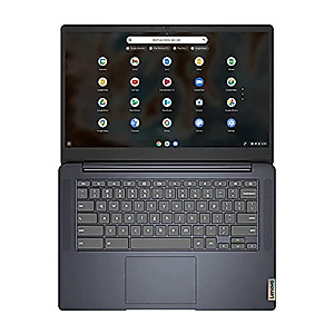 Lenovo IdeaPad 3 Chromebook 14" HD Laptop, MediaTek MT8183 Octa-Core Processor, ARM Mali-G72 MP3, 4GB RAM, 128GB Storage(64GB eMMC+MTC 64GB Flash Memory), Chrome OS, Abyss Blue