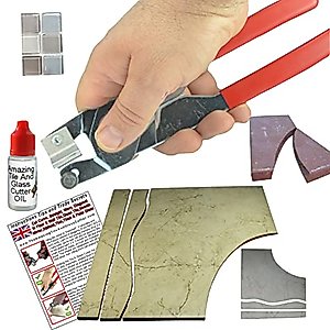 Tile Cutter Hand Tool Cut Floor Tile Glass Tile Cut Tiles Straight or Quarter Curve Manual Tile Cutter Tool for Cutting Wall Tile Porcelain Tile and Glass Tile Faster and Cleaner than a Wet Tile saw