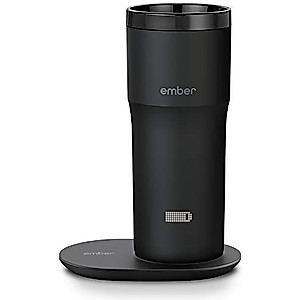 Ember Travel Mug Charging Coaster 2, Wireless Charging for Use with Ember Temperature Control Smart Travel Mug, Black