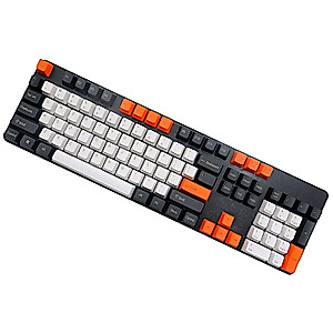 CASIN PBT Keycaps Set for Mechanical Gaming Keyboard, 60% 87 104 108 OEM Profile Custom Keyset with Key Cap Puller (Carbon)
