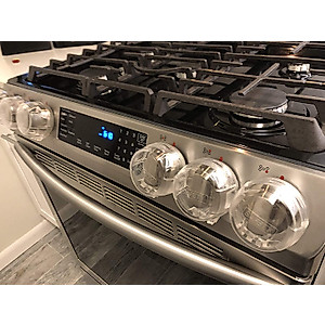 Old Large Child Safety Stove Knob Covers (Set of 6)