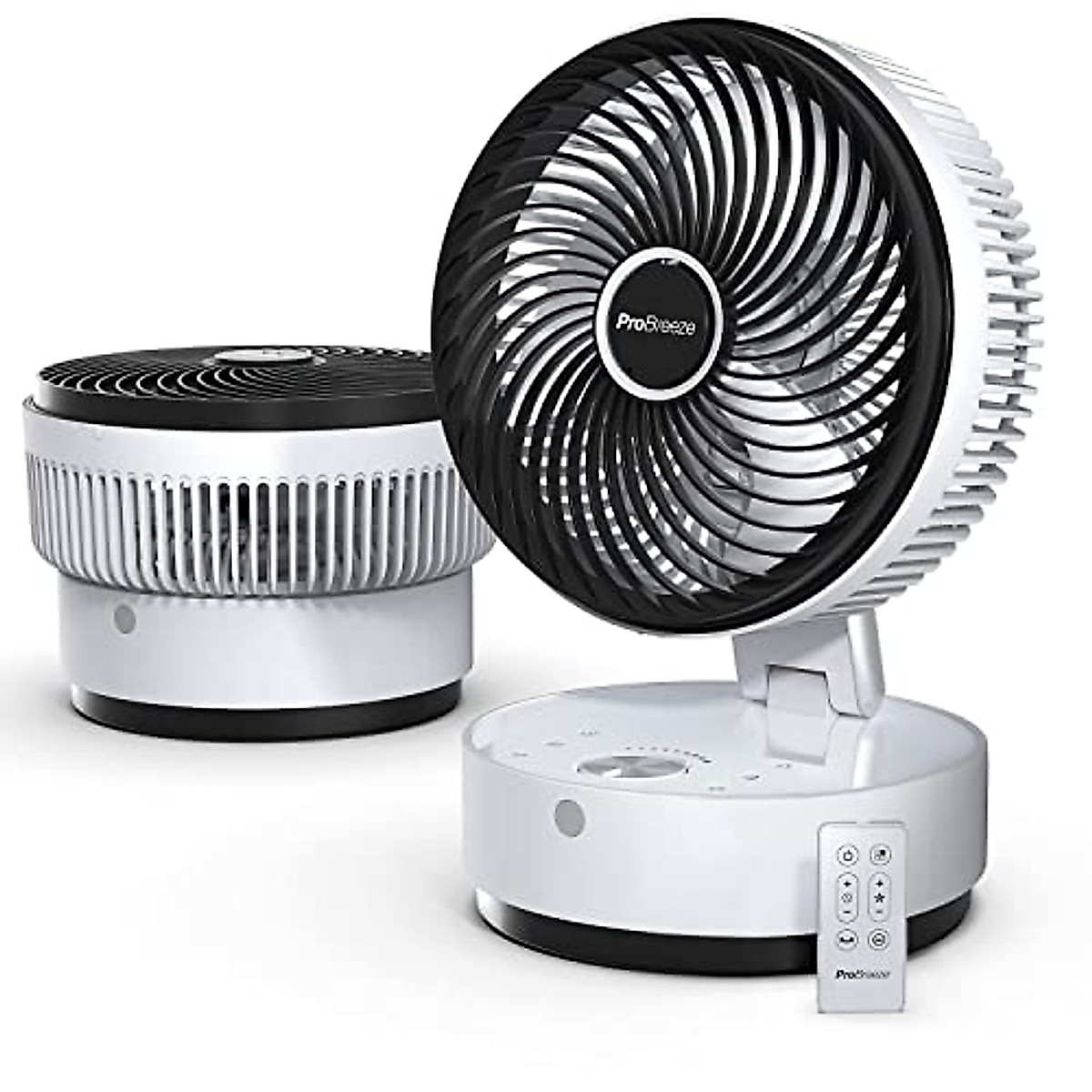 Pro Breeze Personal Table Fan with Remote Control, 8” Desk Fan, Powerful Turbo Whisper Quiet Fan Motor, 24 Speeds, 4 Modes & 12 Hour Timer, Table Fan for Bedroom, Tabletop Fan Air Circulator