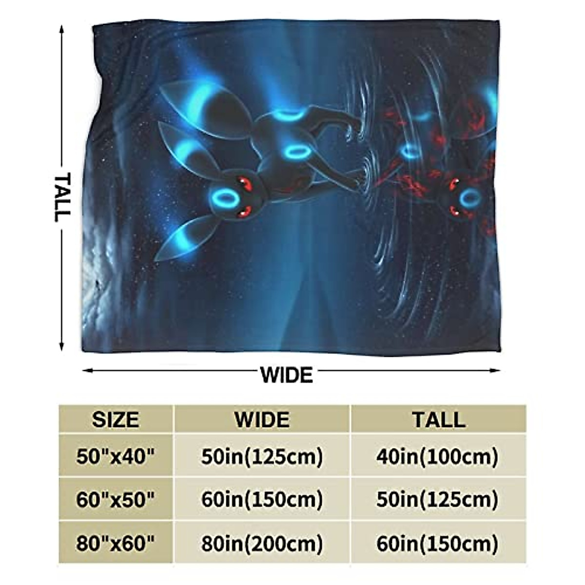 Interesting Flannel Fleece Blanket for Beding Cozy Plush Throw Blanket Lightweight Decorative Blanket Air Conditioner Blanket Towel for Couch Sofa Chair Travelling Camping Gift, Black, 50Inx40In