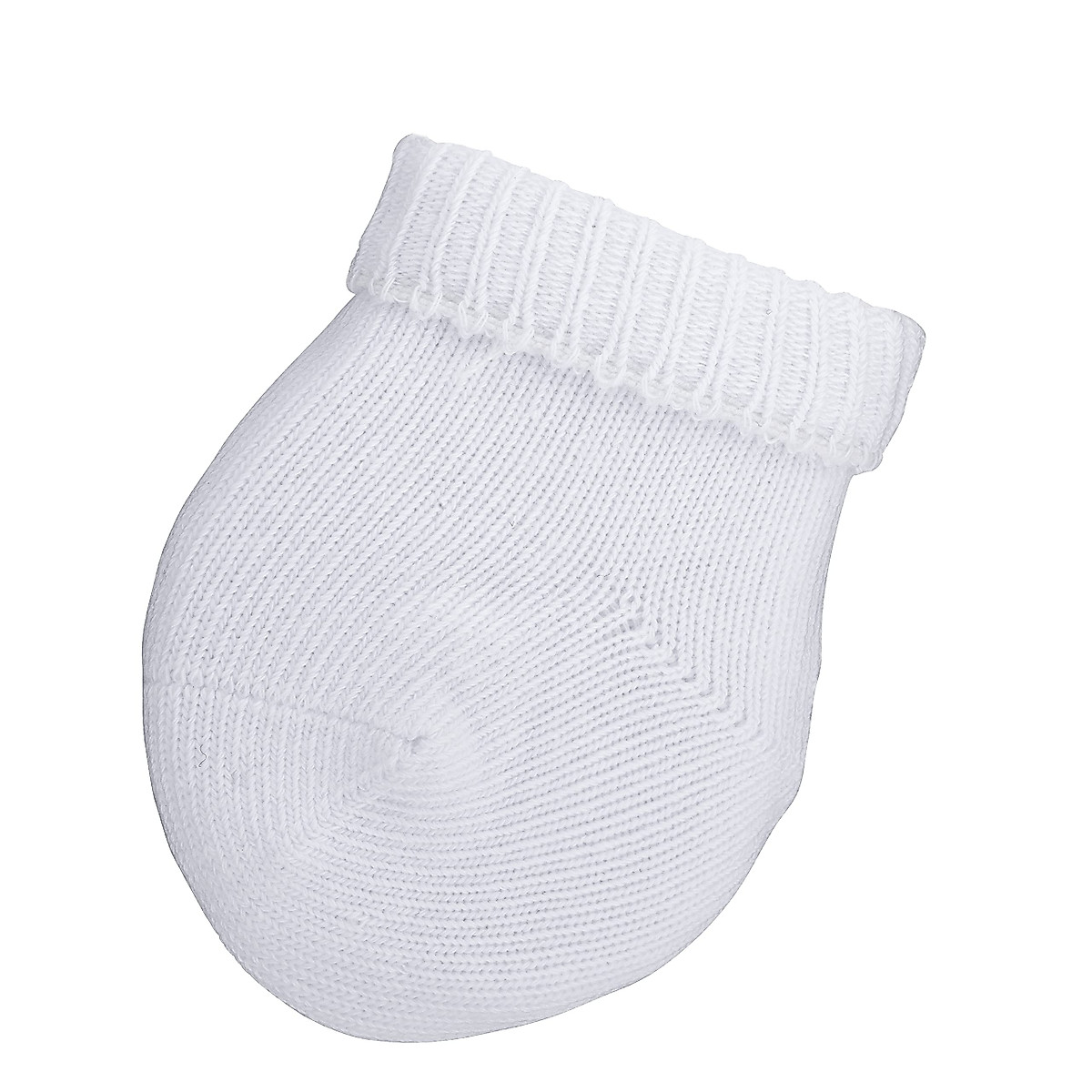Unconditional Mom 3 Pairs of Newborn Socks - Adjustable Infant Socks with Velcro - Baby Socks 0-3 Months - White Cotton Organic Preemie Socks for Baby Boy and Girl