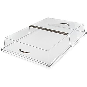 CFS SC2607 Acrylic Pastry Tray Hinged Cover, 26.19" Length x 18.20" Width x 4" Height, Clear