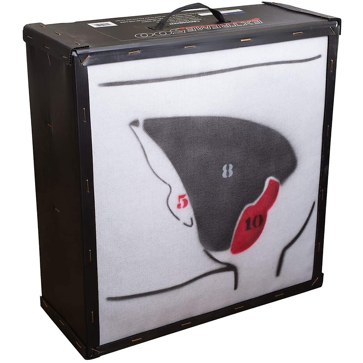 BIGSHOT Iron Man Extreme 500 fps Target with Heavy Duty Weather Cover, White, 24", for Crossbow and Compound