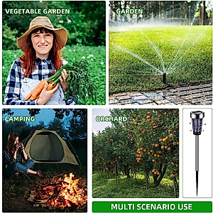 4 Pcs Solar Bug Zapper Outdoor 2024 Gnat Zapper Mosquito Killer for Bug Gnat Fly Small Flying Insect, Professional Bug Lights for Outside, Waterproof Mosquito Repellent for Patio Yard Farm Garden