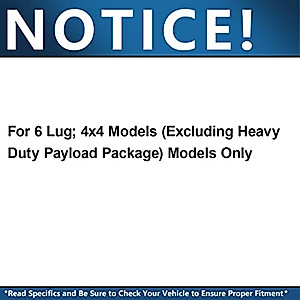 Detroit Axle - 4WD Front Wheel Bearing Hubs for 2011-2014 Ford F-150 Expedition Lincoln Navigator, Replacement 2012 2013 F-150 Expedition Navigator Wheel Bearing and Hubs Assembly Set