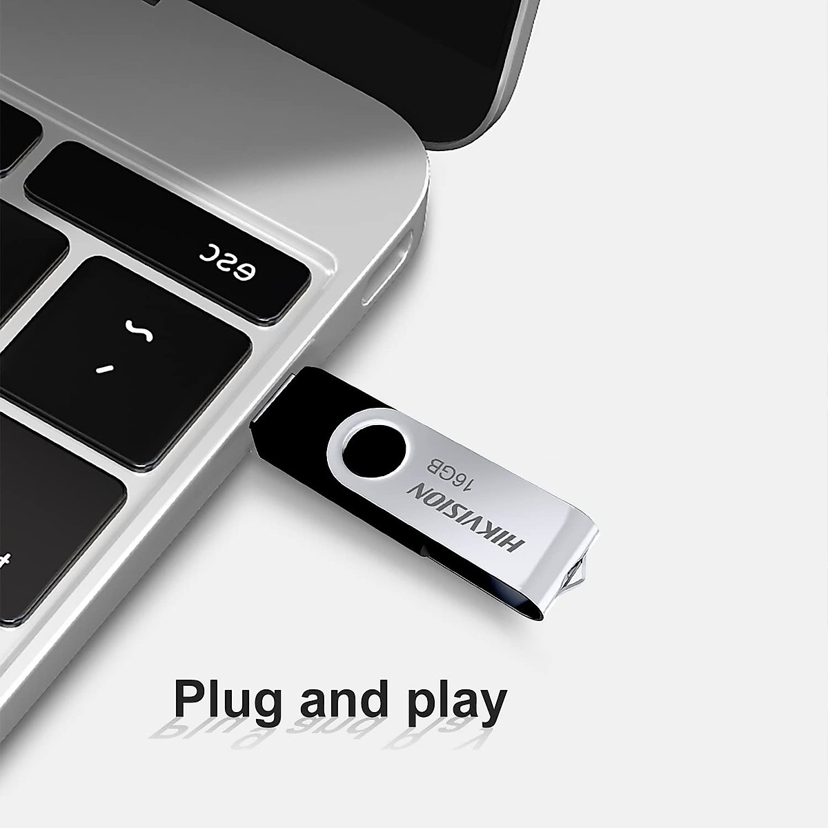 Hikvision 32GB USB 2.0 Flash Drive Flash Storage Memory Stick with Metal Case for Data Storage and Backup with 360 Degree Rotation Speed up to 20MB/S (32GB, USB2.0)…