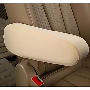 AUCELI 2 Pcs Car Front Seat Armrest Covers, Cloth Fabric Armrest Protectors, Direct Replacement Center Console Lid Armrest Cover Skin, Universal Accessories for Car, SUV, Truck and Van