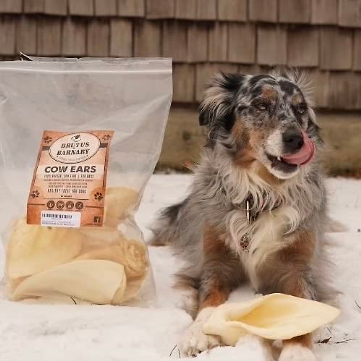 Premium Cow Ears For Dogs, Thick Cut & All-Natural Whole Ears, 100% Grass Fed Beef, No Additives Or Hormones, Safe Rawhide Alternative, Great Dog Treat Alternative To Pig Ears, Bully Sticks, Dog Bones