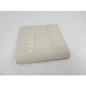Beige Bone Almond Ceramic Tile Backsplash Cove Base 4.25 in Subway Square Wall Baseboard Floor Transition Trim Rounded Curved Edge 5 Piece Box